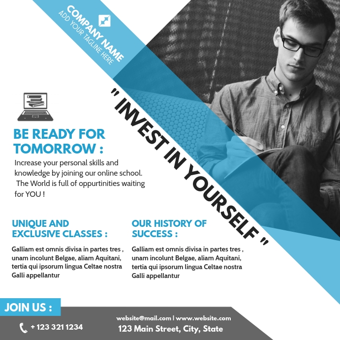 instagram post advertisement corporate online Template | PosterMyWall