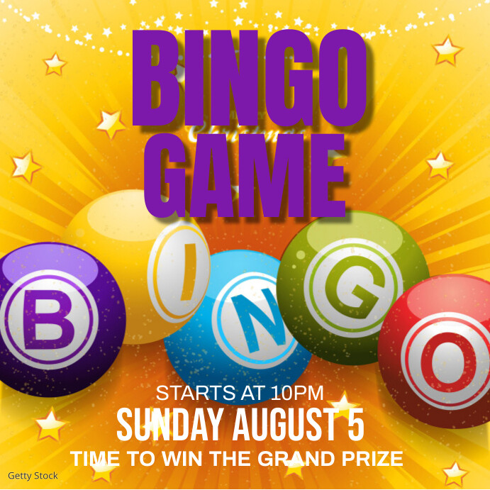 Instagram post bingo game flyer Template | PosterMyWall