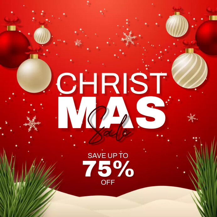Instagram post Christmas sale Design Template | PosterMyWall