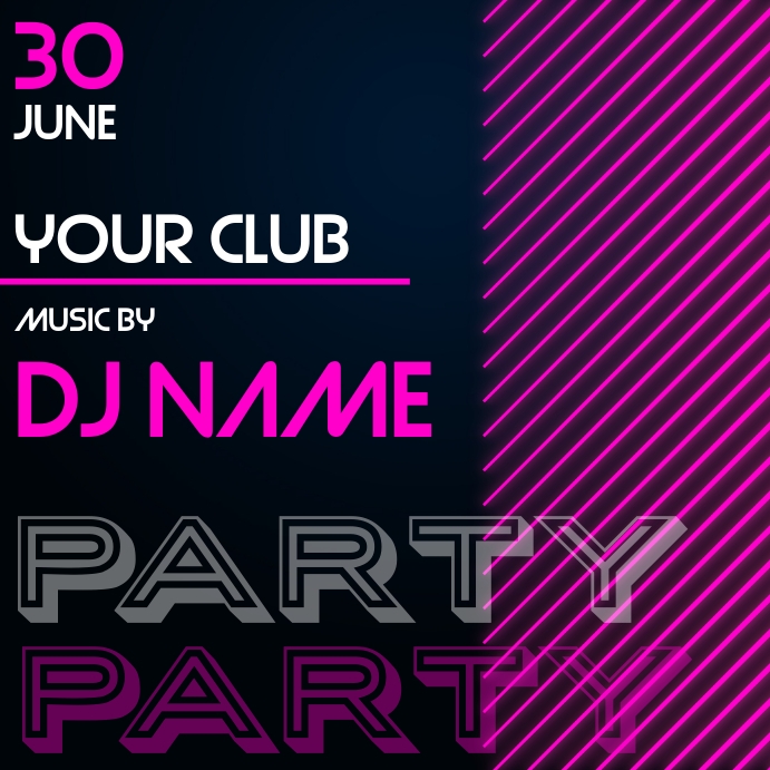 instagram post club Template | PosterMyWall