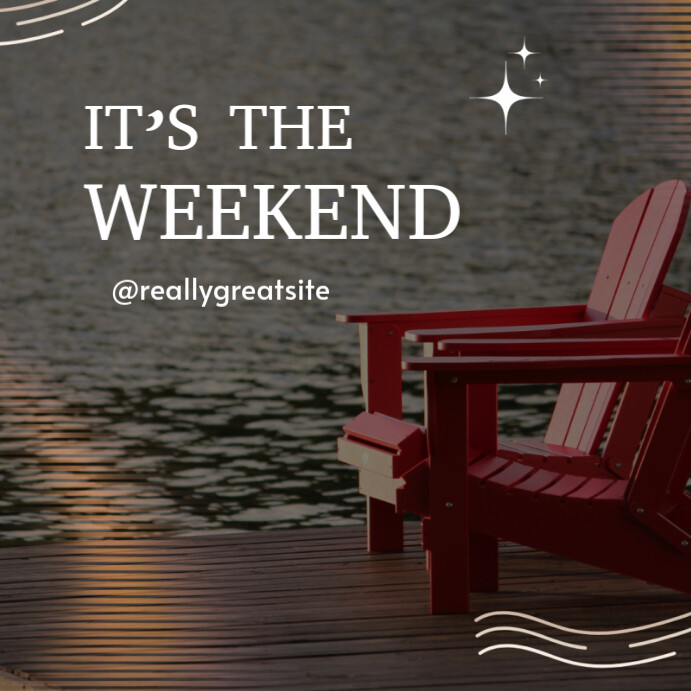Modèle Happy Weekend Instagram Post | PosterMyWall