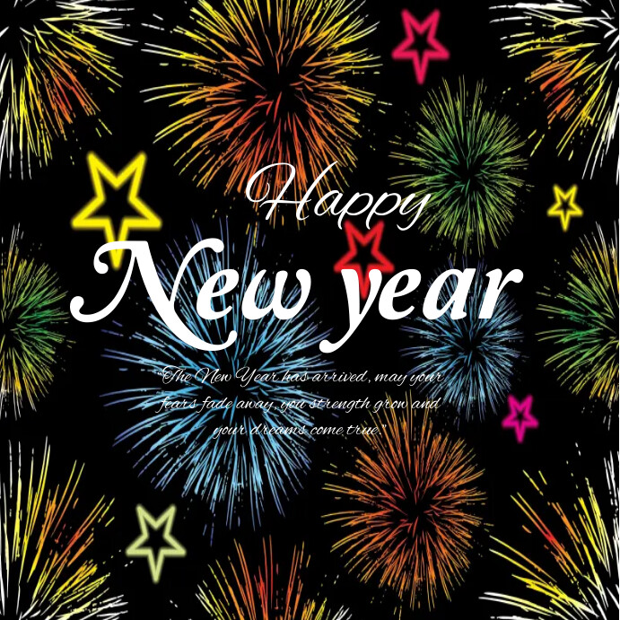 Instagram post happy new year Template | PosterMyWall