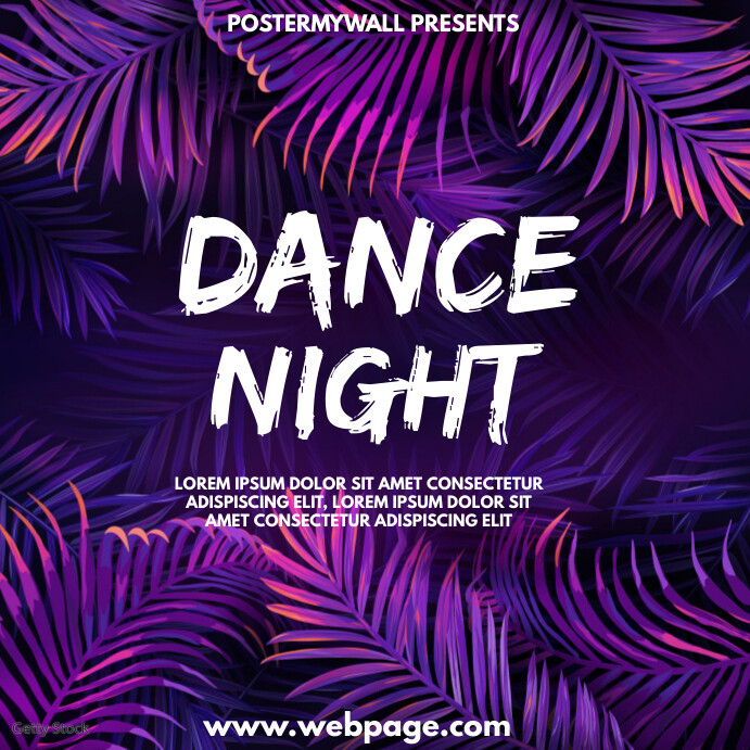 Instagram post night party flyer Template | PosterMyWall