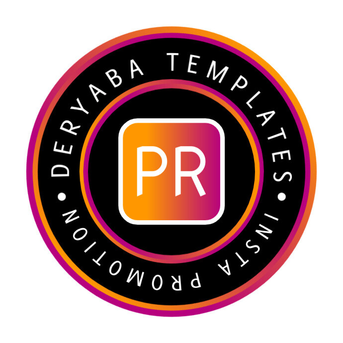 Instagram Promo Promotion Circle Gradient Badge Icon Logo Template ...