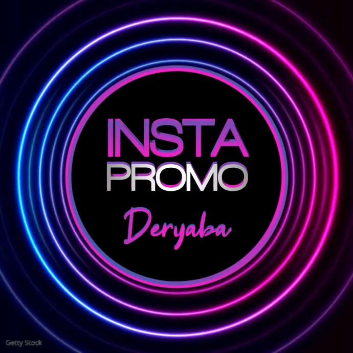 Instagram Promo Promotion Neon Video Logo Template | PosterMyWall