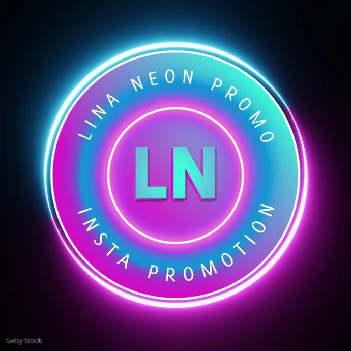 Instagram Promo Promotion Video Neon Logo Template | PosterMyWall