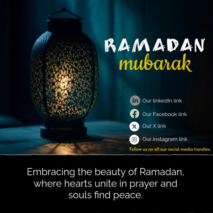 Instagram Ramadan Design Template | PosterMyWall