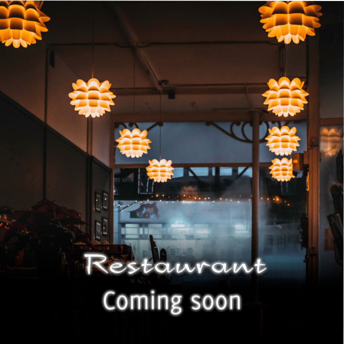 Instagram restaurant coming soon post Template | PosterMyWall