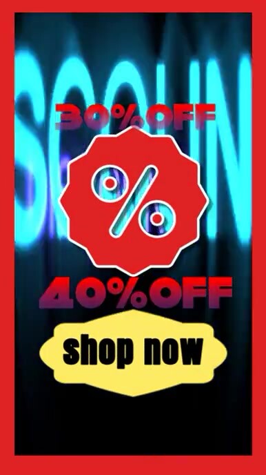 Copy of Instagram story black and red busy discount advertisement ...