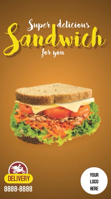 INSTAGRAM STORY SANDWICH Template | PosterMyWall