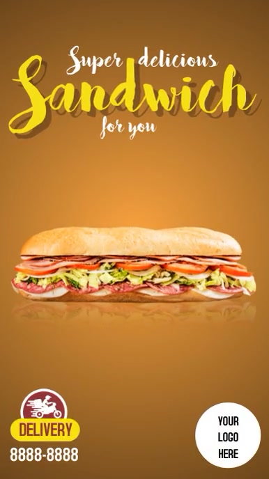 INSTAGRAM STORY SANDWICH Template | PosterMyWall