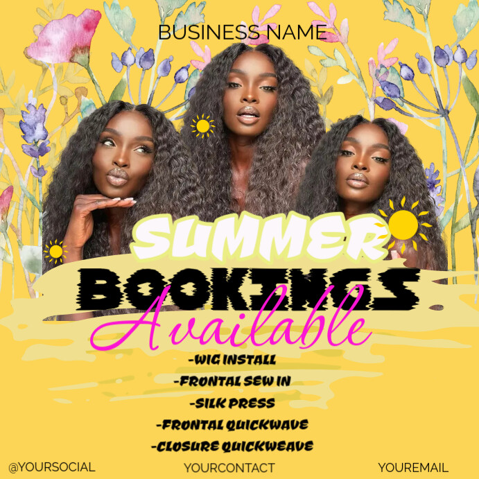 Copy of Instagram Summer Booking Available Flyer | PosterMyWall