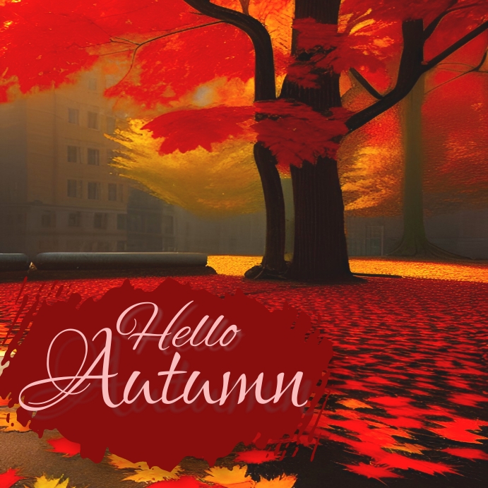 Instagram template post Autumn, fall,november | PosterMyWall
