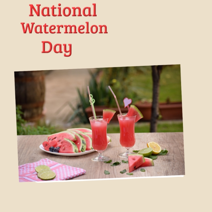 Plantilla de Instagram watermelon day post | PosterMyWall