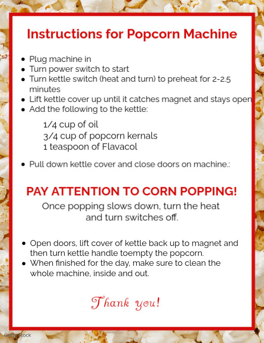 Instructions flyer US Letter Templat | PosterMyWall