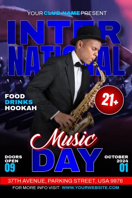 Instrumental Music Day Template | PosterMyWall