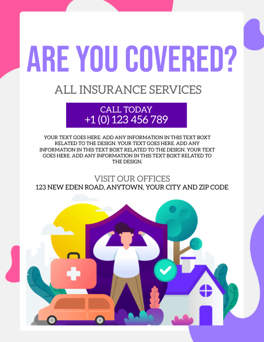 INSURANCE COMPANY BUSINESS TEMPLATE | PosterMyWall