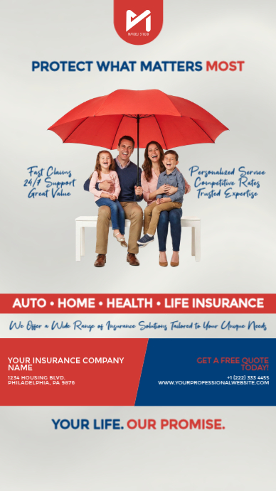 Insurance Company Template | PosterMyWall