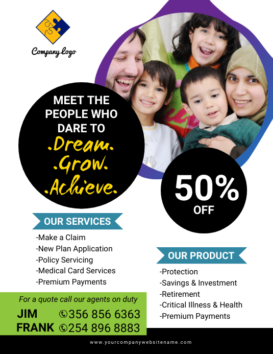 Insurance Company Flyer Template | PosterMyWall