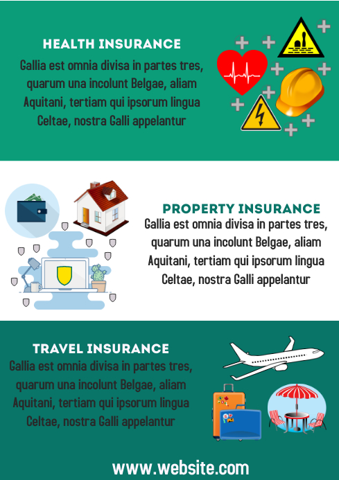 Insurance company flyer Template | PosterMyWall