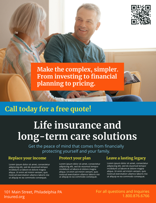 Plantilla de Un Seguro | PosterMyWall