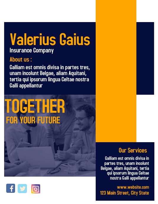 Copy of Insurance or professional company flyer | PosterMyWall