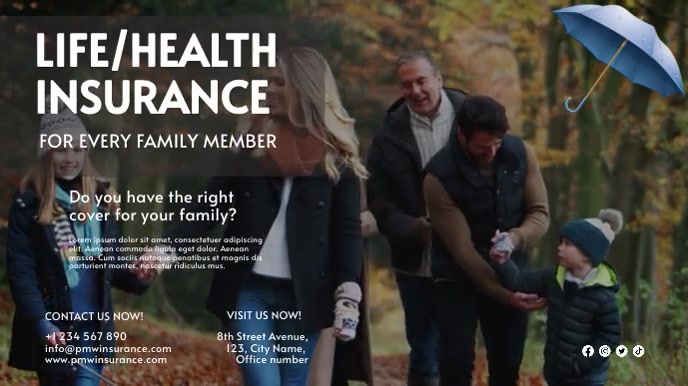 insurance video Template | PosterMyWall