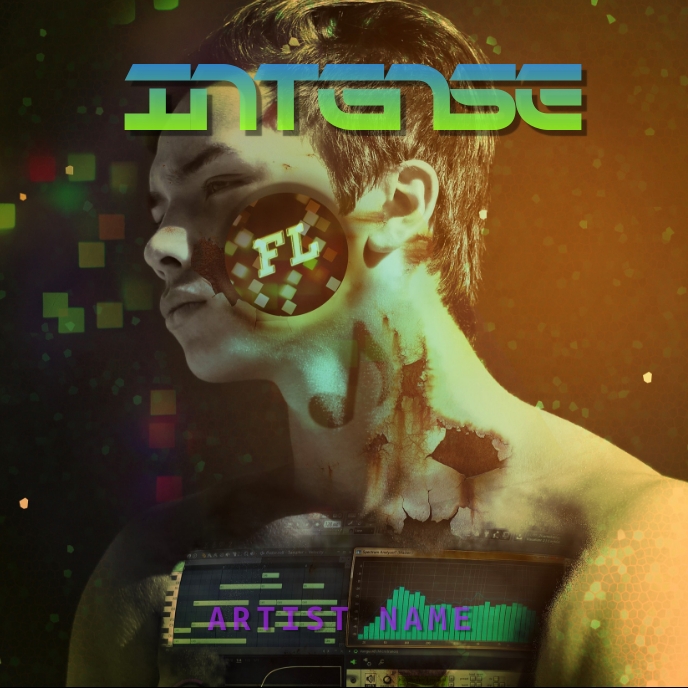 Intense Album Art 2 Template | PosterMyWall