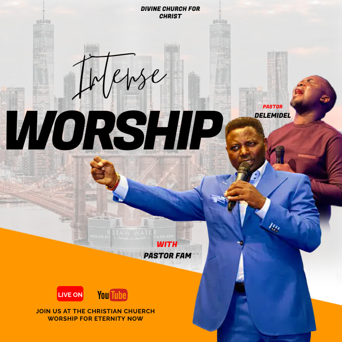 intense worship เทมเพลต | PosterMyWall
