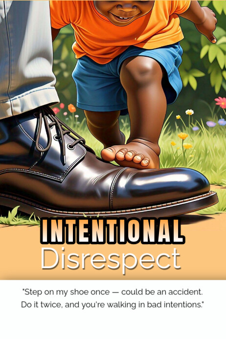 Intentional disrespect Template | PosterMyWall