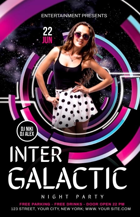 Copy of INTER GALACTIC PARTY | PosterMyWall