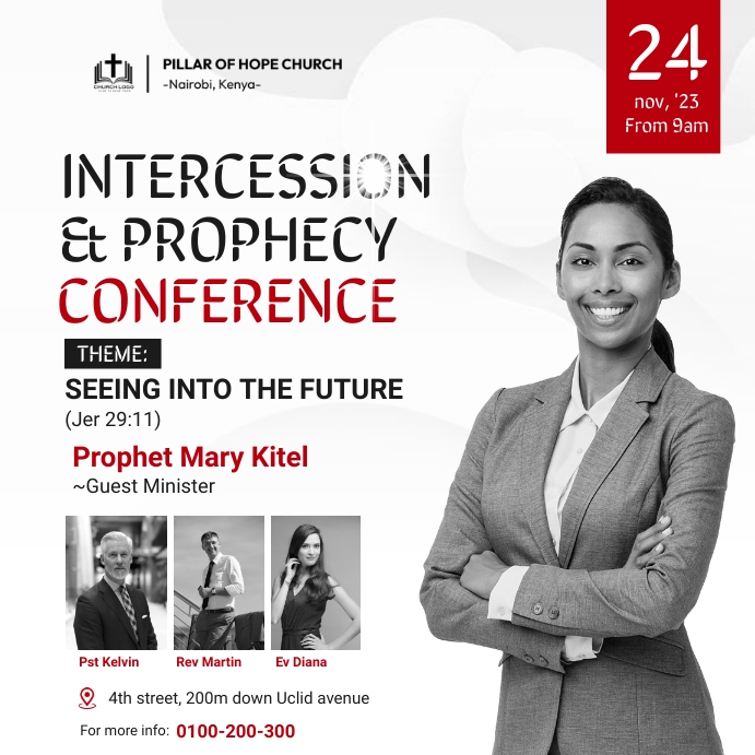 Intercession conference Template | PosterMyWall