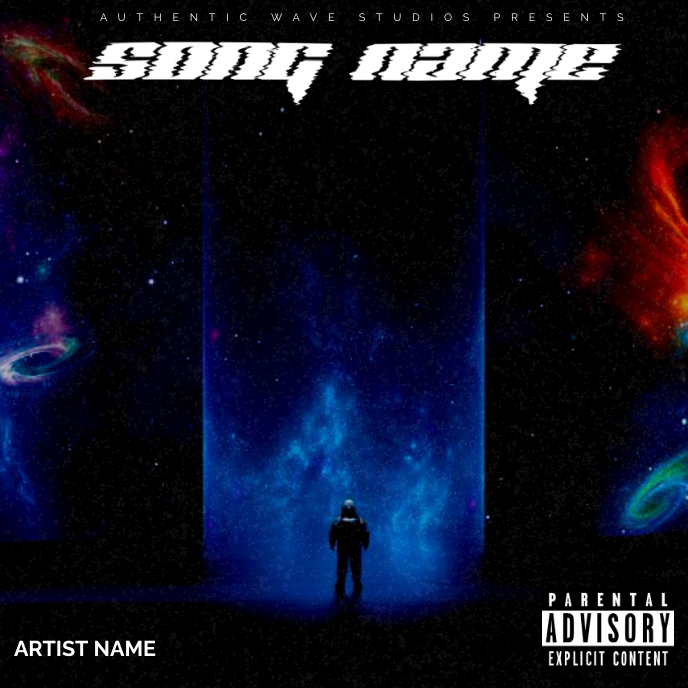Plantilla de INTERGALACTIC ALBUM COVER TEMPLATE | PosterMyWall