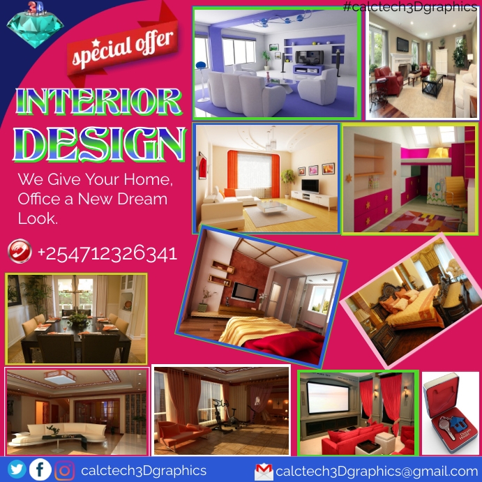 INTERIOR 4 Template | PosterMyWall