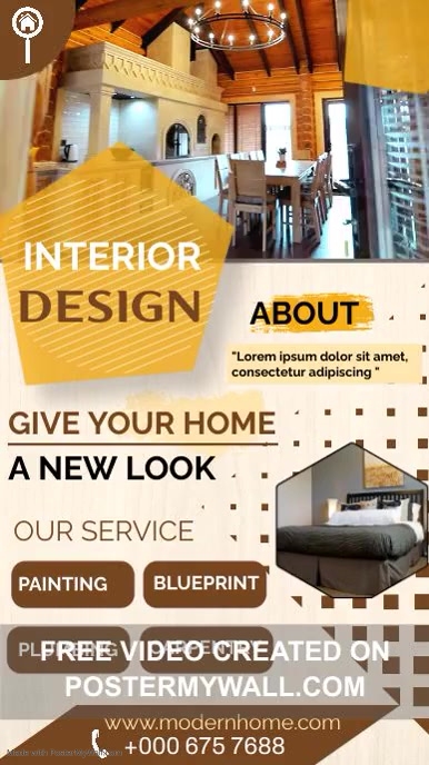 Template Iklan Desain Interior | PosterMyWall