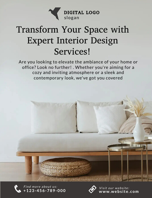 Interior design flyer | PosterMyWall