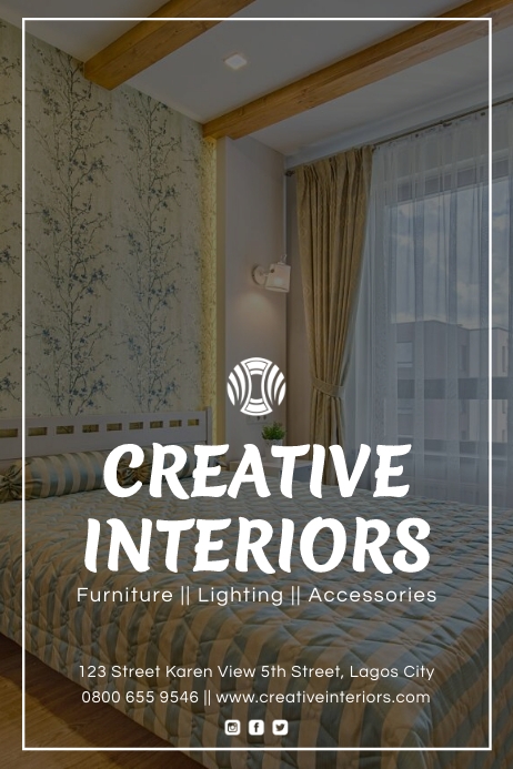 Interior design flyer Template | PosterMyWall