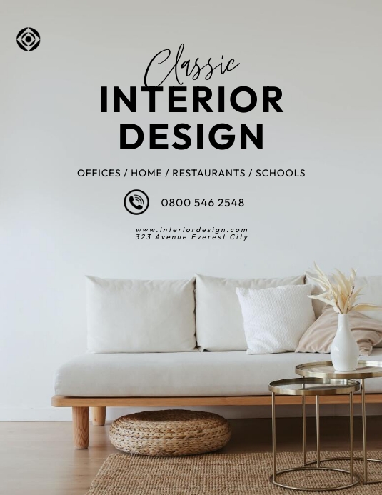 Interior design flyer Template | PosterMyWall
