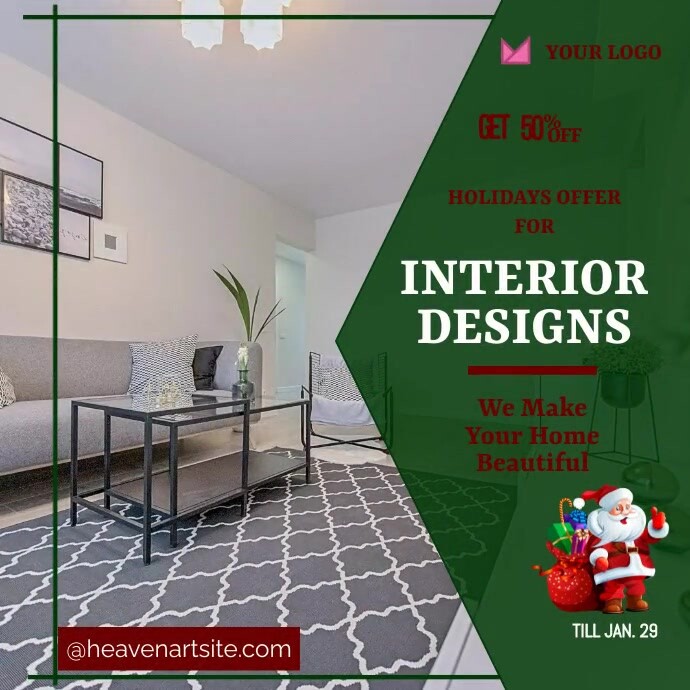 Interior Design Offer Post Template | PosterMyWall