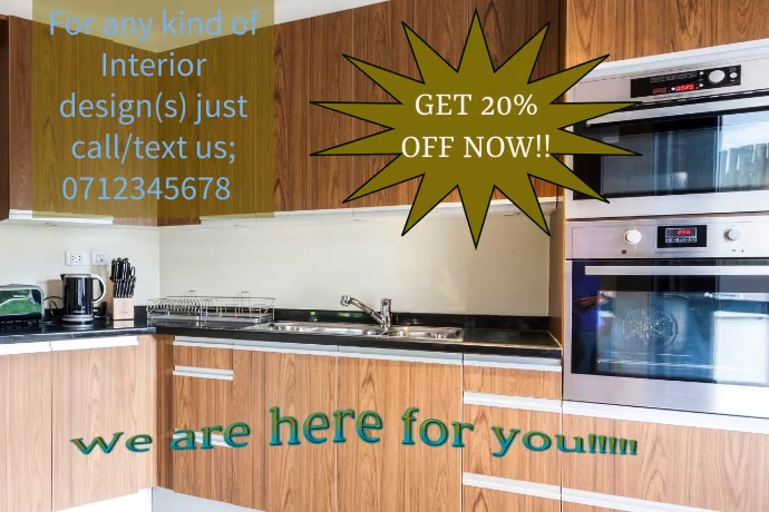 Interior design poster Template | PosterMyWall