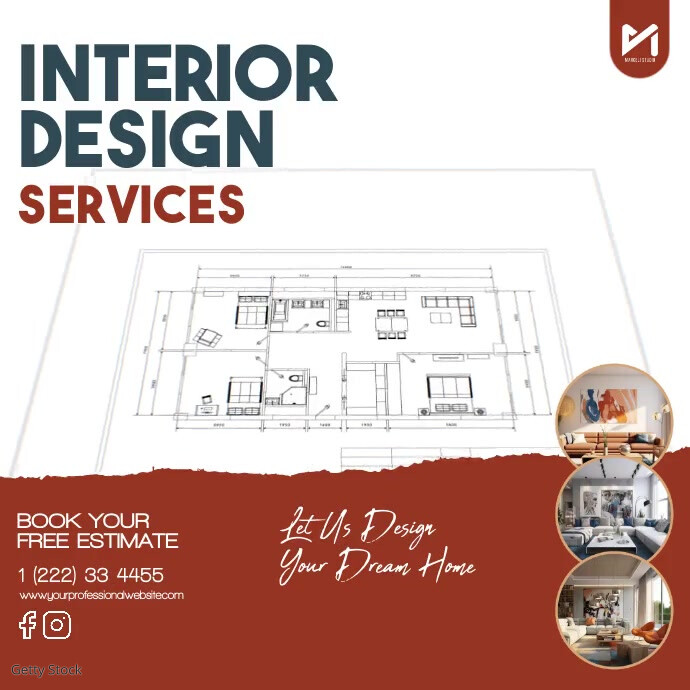 Interior Design Services Ad Template | PosterMyWall
