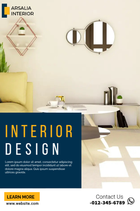 Copy of Interior Design Template | PosterMyWall