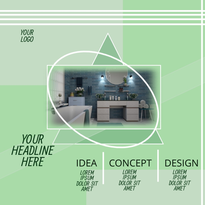 Interior design template | PosterMyWall