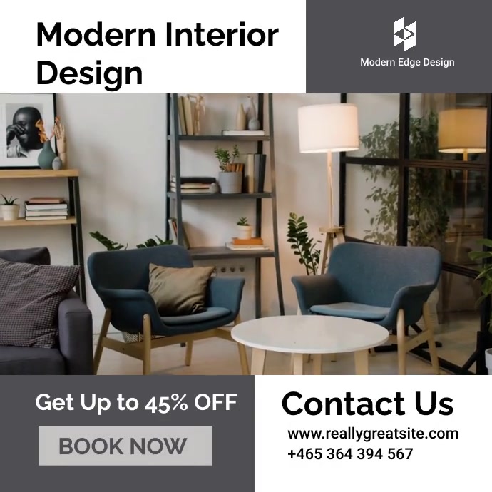 Interior Design Video Instagram Post Template | PosterMyWall
