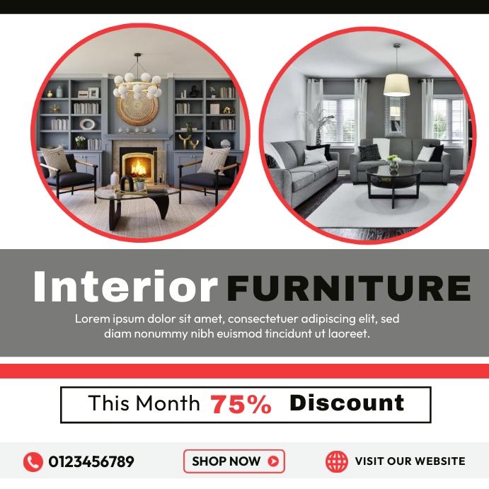 Plantilla de Interior Furniture Ads | PosterMyWall