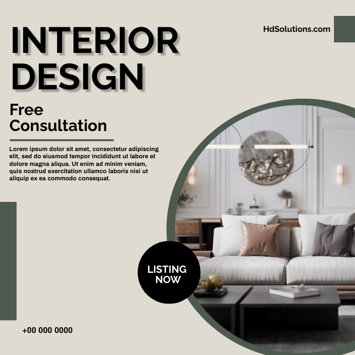 INTERIOR INSTA.E Template | PosterMyWall