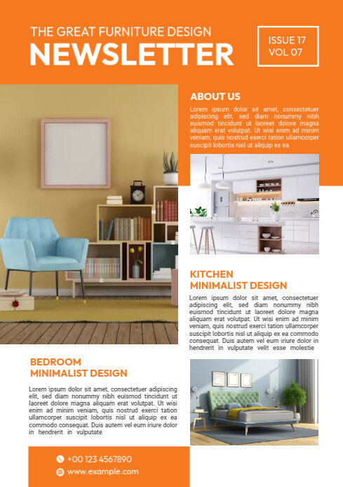 INTERIOR NEWSLETTER TEMPLATE | PosterMyWall