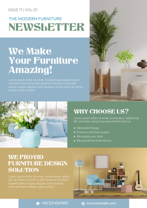 INTERIOR NEWSLETTER TEMPLATE | PosterMyWall