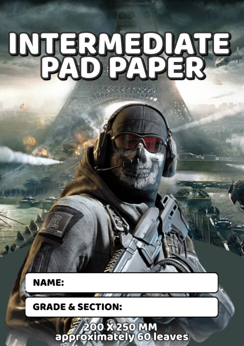 Copy of Intermediate Pad paper Cover | PosterMyWall