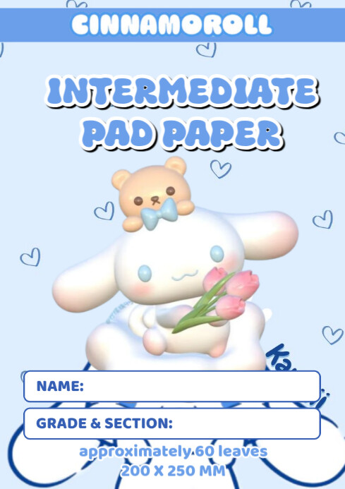 Intermediate pad paper Cover Template | PosterMyWall